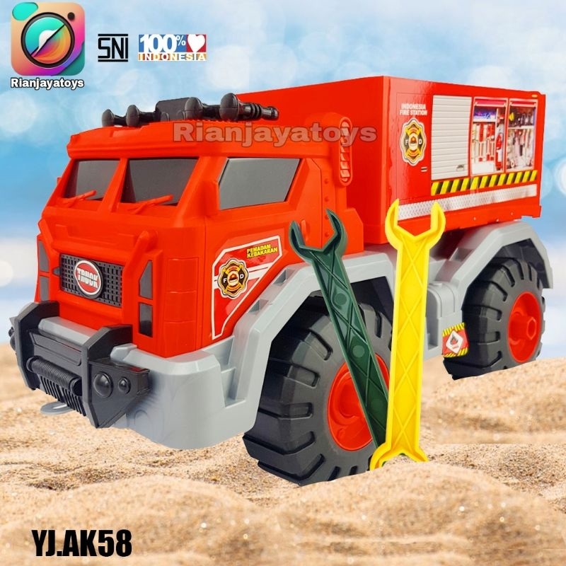 Jual [UKURAN JUMBO] Mainan Mobil Truk Tarik - Mainan Mobil Truk Box ...