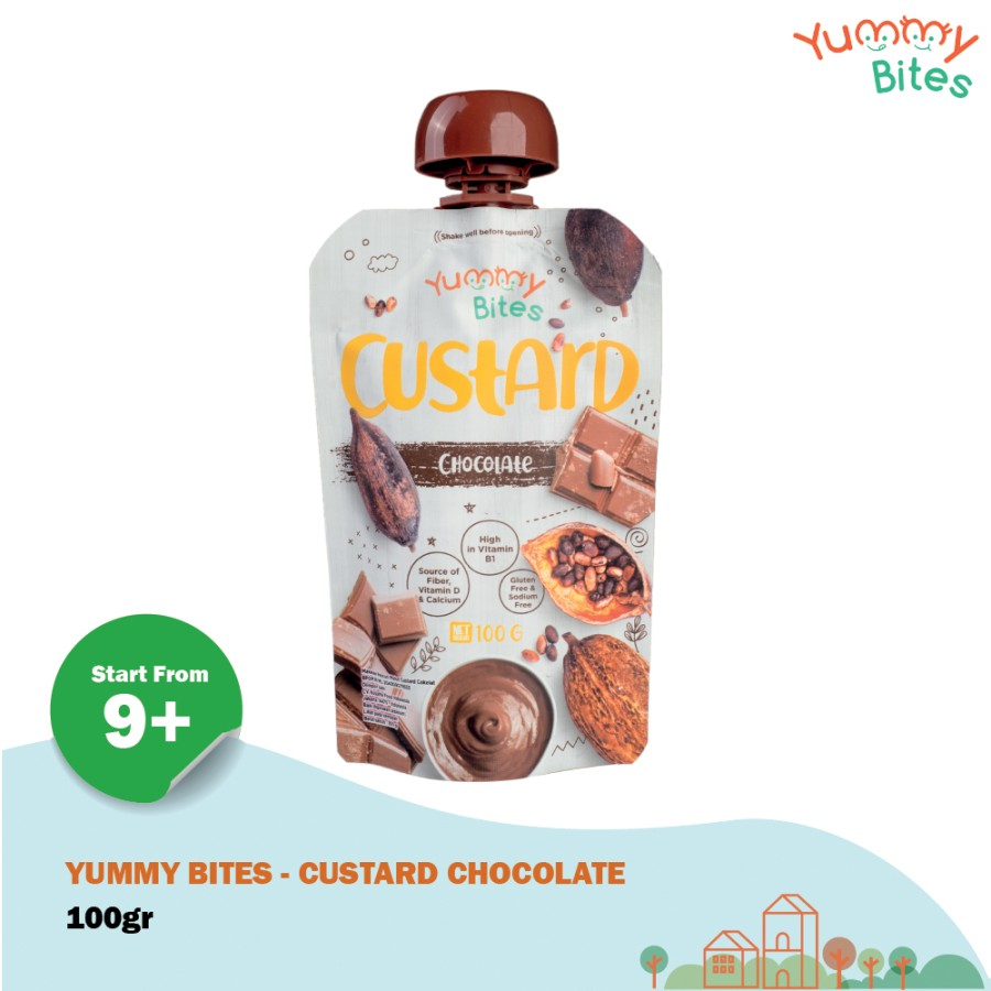 Jual Yummy Bites Custard Chocolate 100g | Shopee Indonesia