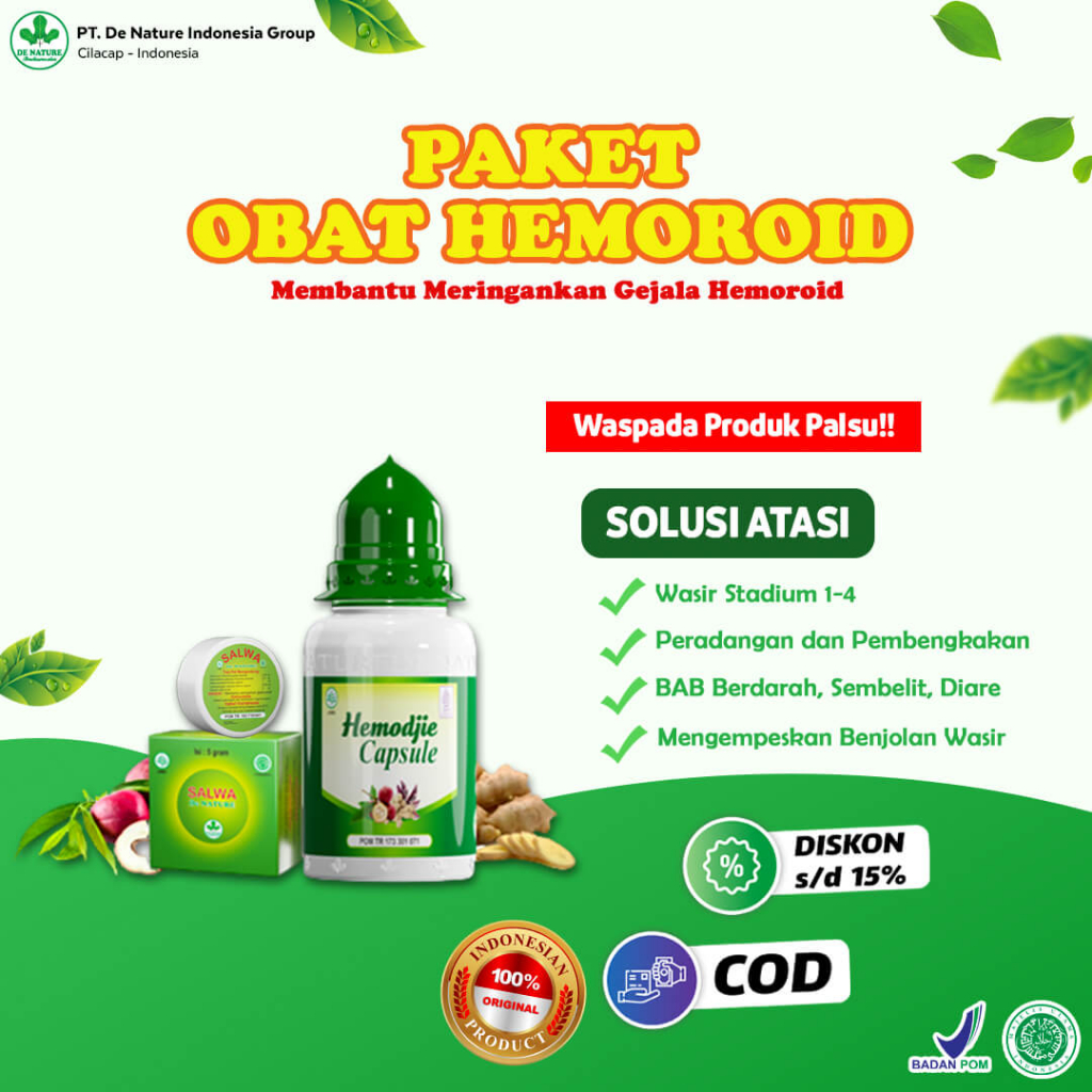 Jual ( Terlaris) Hemodjie Salwa Salep Herbal - HEMODJIE Capsule - Salep ...