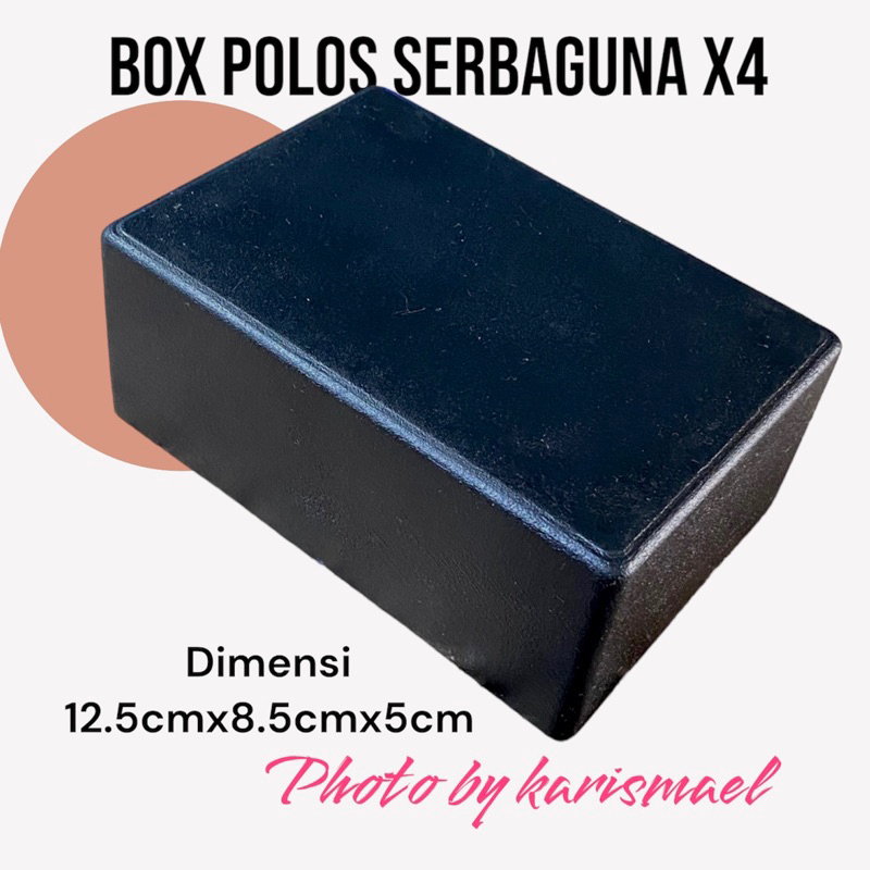 Jual BOX POLOS HITAM SERBAGUNA BOX PROJECT PVC TEBAL X4 | Shopee Indonesia