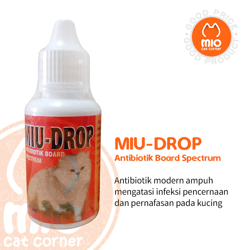 Jual MIU-DROP Obat Antibiotik Pencernaan Pernafasan Kucing | Shopee ...