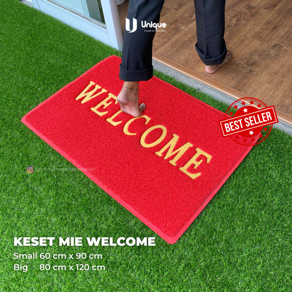 Jual Keset Mie / Keset Kaki Welcome Anti Slip Tahan Air Ukuran 60x90cm ...