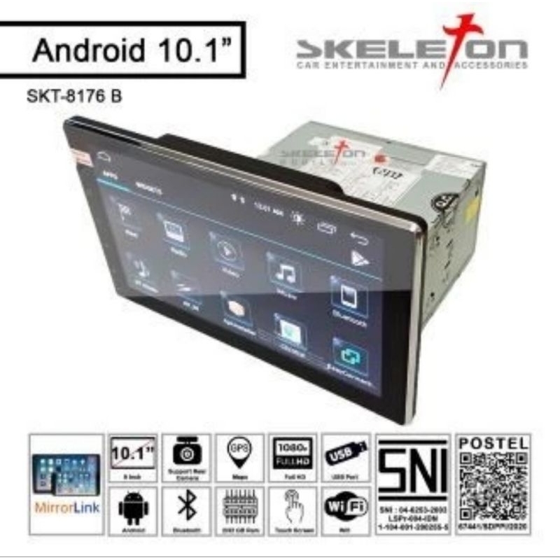 Jual HEAD UNIT ANDROID 10 INCH RAM 2GB MEMORY 16 GB SKELETON | Shopee ...