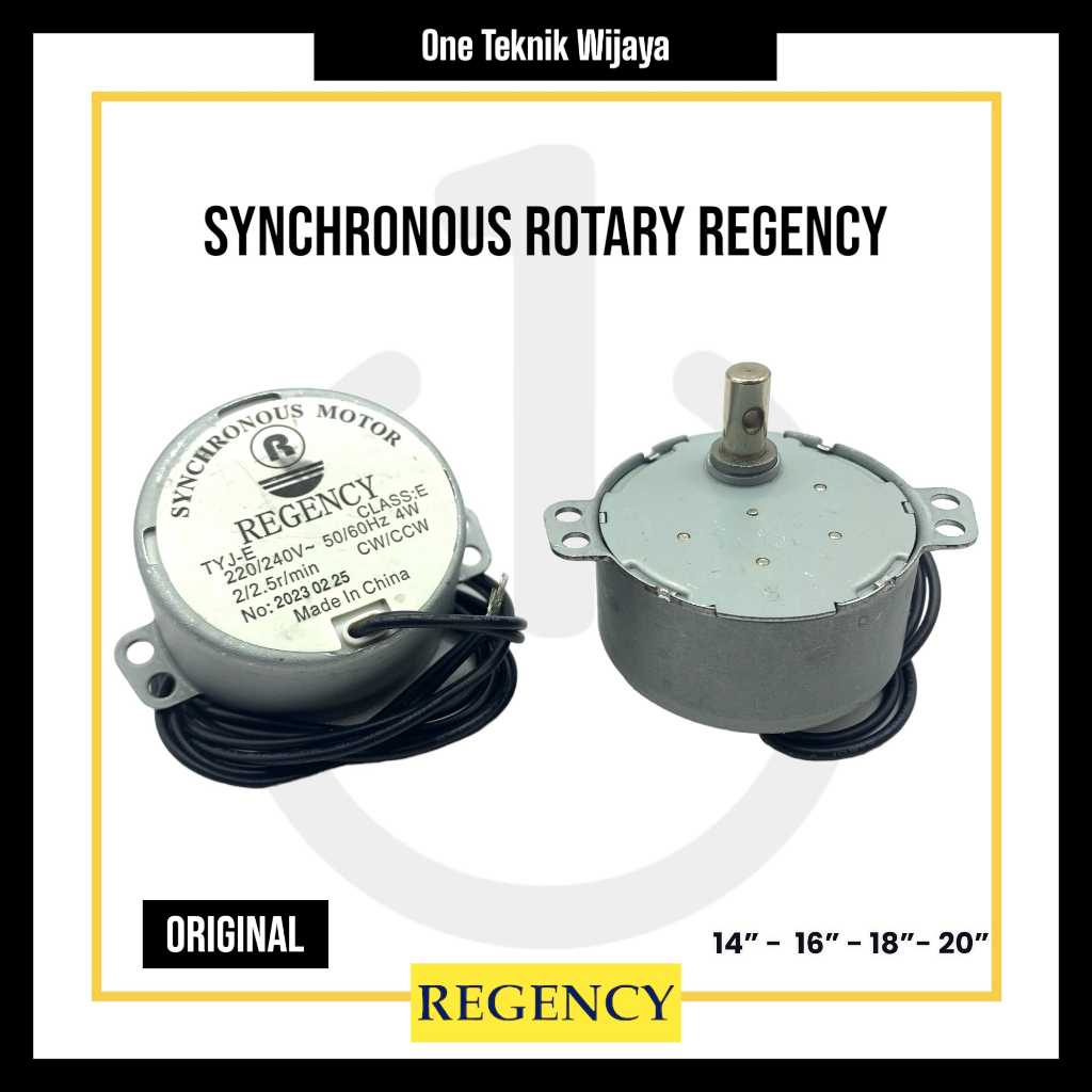 Jual Motor Rotary / Synchronous Motor Regency Tornado ORIGINAL | Shopee ...