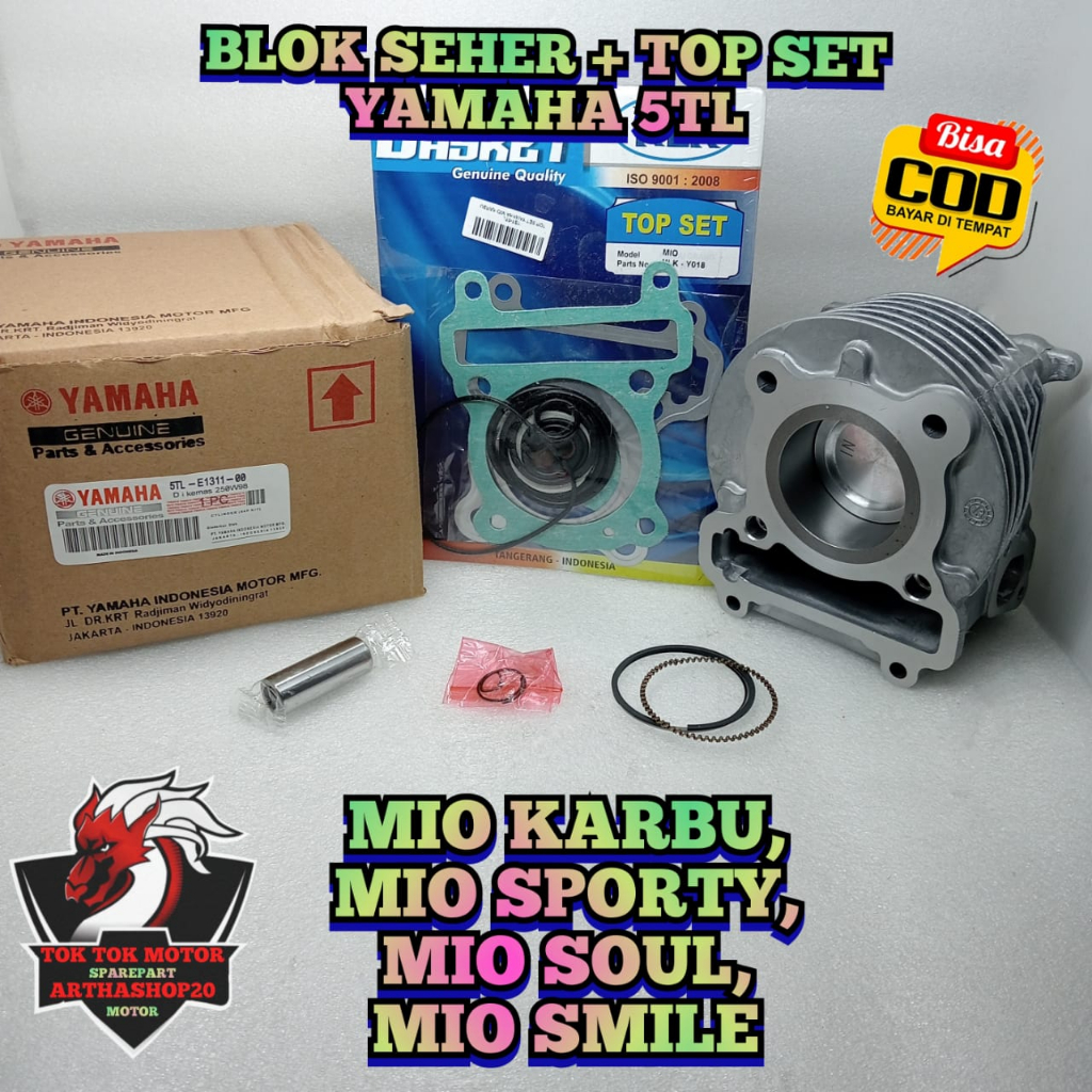 Jual BLOK + SEHER + TOPSET 5TL Motor YAMAHA MIO KARBU , MIO SPORTY , MIO SOUL Carbu , MIO SMILE ...