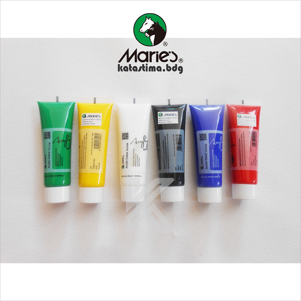 Jual Maries Acrylic 30 ml Paint Acrylic Set Cat Akrilik Warna Dasar ...