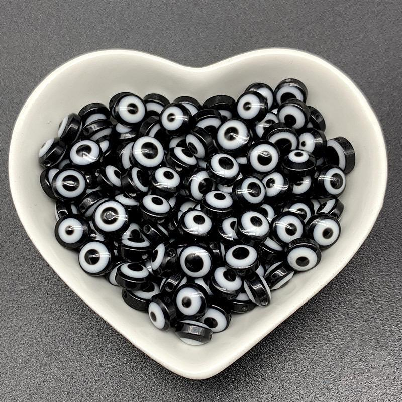 Jual (10Pcs) Evil Eye / Mata Iblis Bulat Pipih | Shopee Indonesia