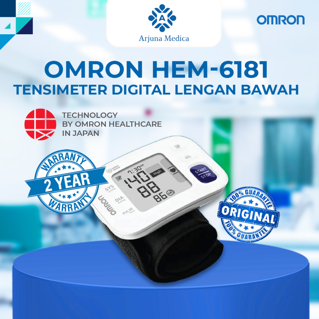 Jual Omron Tensimeter Digital Lengan Bawah OMRON HEM 6181 Monitor ...