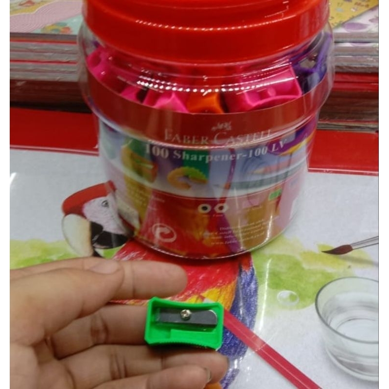 Jual peruncing faber Castell warna random | Shopee Indonesia