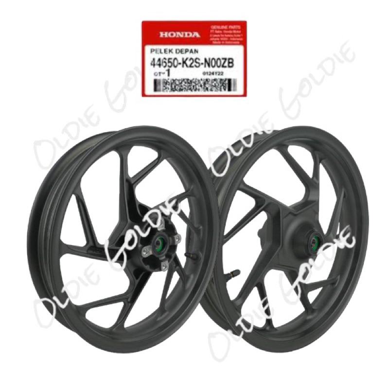 Jual AHM 44650-K2S-N00ZB Velg Racing Depan Vario 160 Hitam Tipe CBS ...