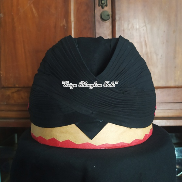 Jual Blangkon Jogja Lipat Sliwir Sumping Merah | Shopee Indonesia