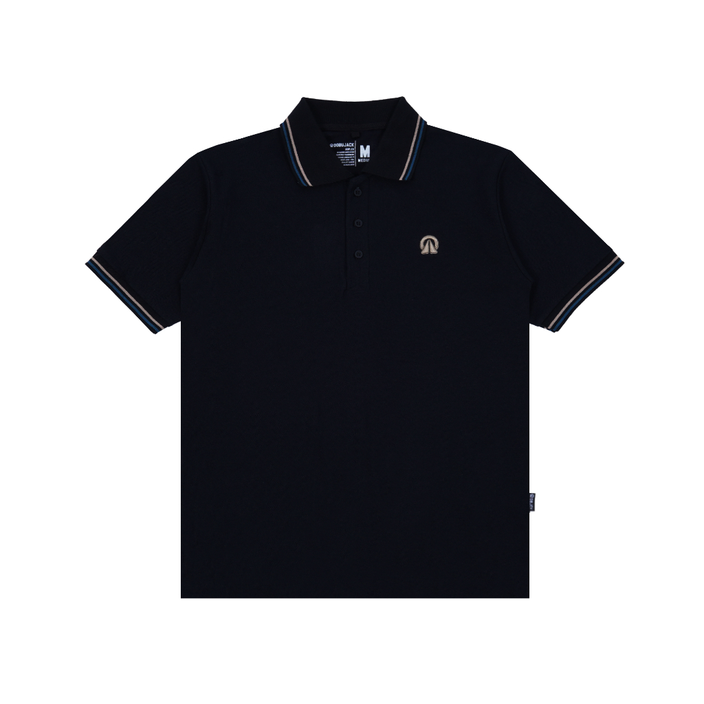 Jual Dobujack Polo Shirt Gecko Black | Shopee Indonesia
