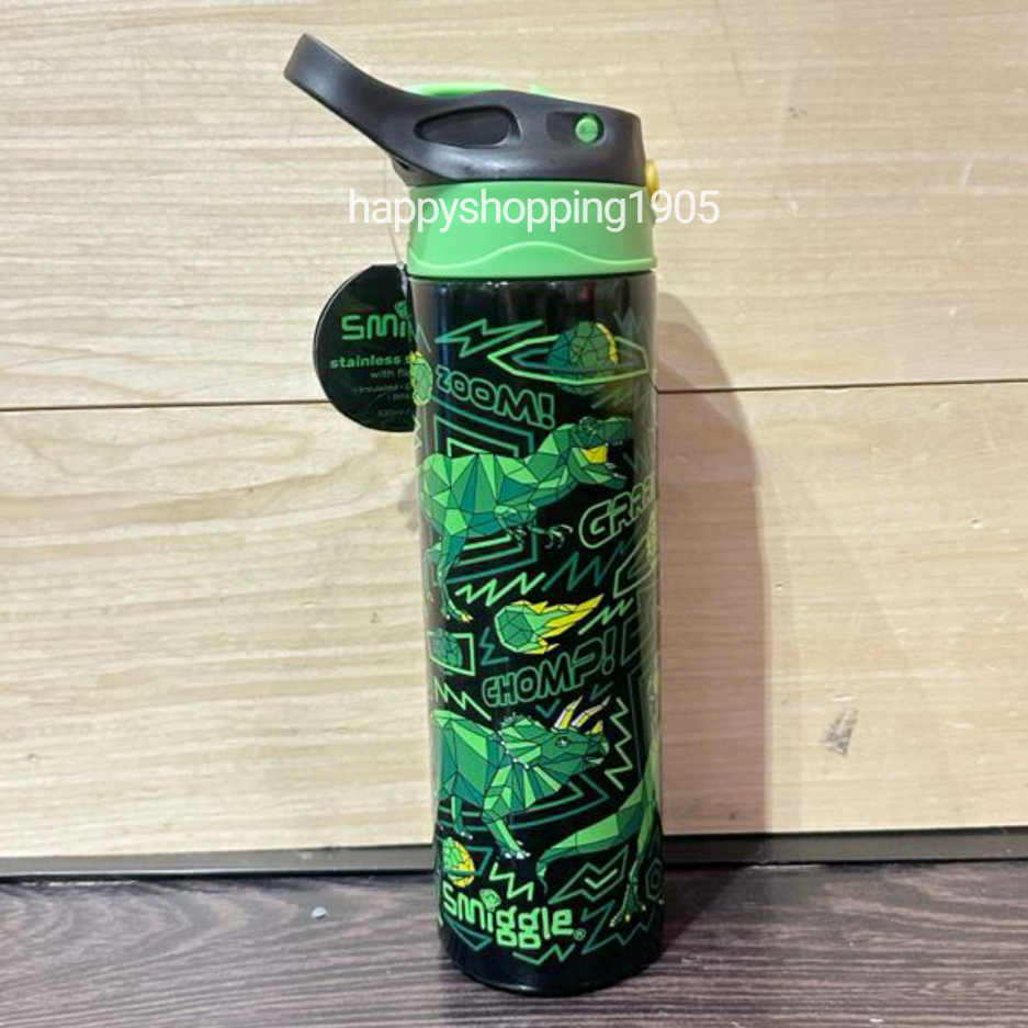 Jual SMIGGLE WILD SIDE STAINLESS STEEL FLIP BOTTLE DINO - TERMOS ...