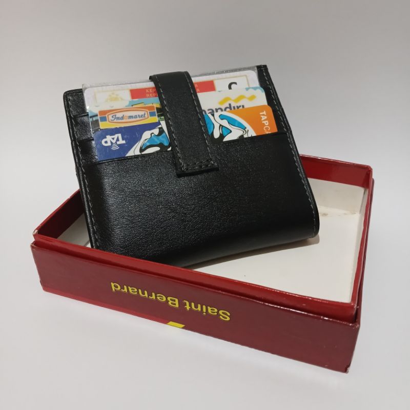 Jual CARD HOLDER dompet kartu kulit asli /dompet kartu kancing Saint ...
