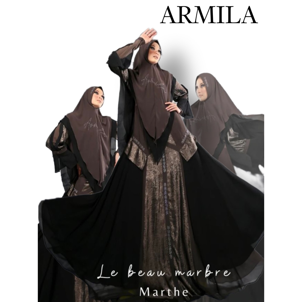 Jual ARMILA I LE BEAU MARBRE I MARTHE I BAJU SET SYARI I DRESS SYARI ...
