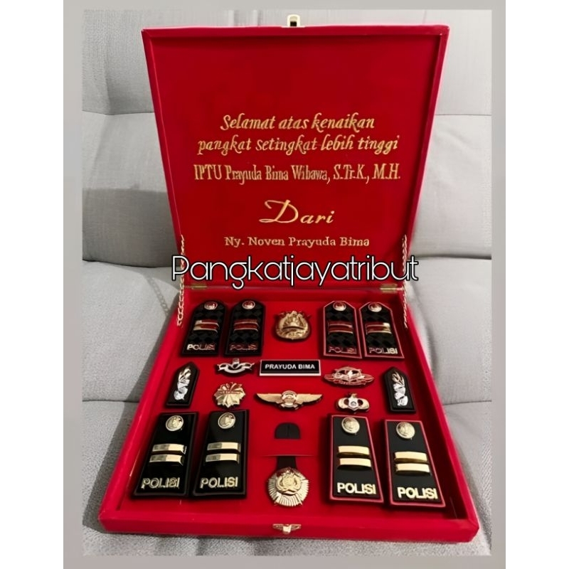 Jual Pangkat Set Box Iptu Polisi Pdh Pdu Set Box Custom Perlengkapan ...