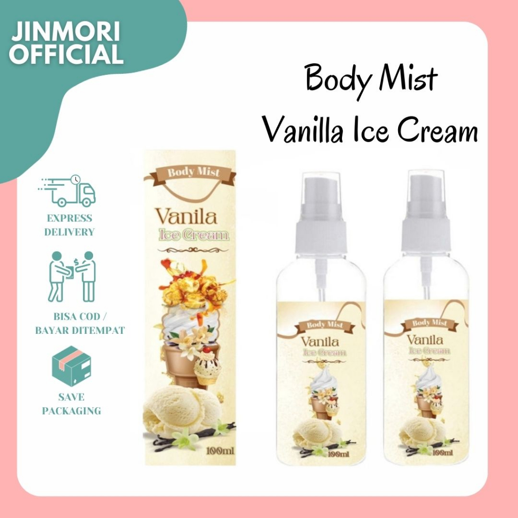 Jual JM - Body Mist Parfum Vanila 100ml Premium / Parfum Vanilla Ice ...
