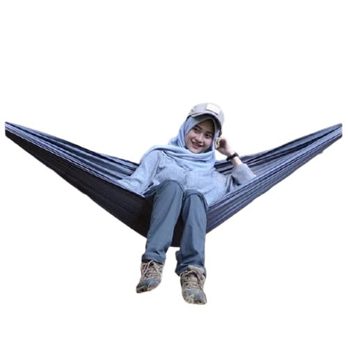 Jual [COD] Hammock single ayunan gantung 150x250cm include tali webbing ...