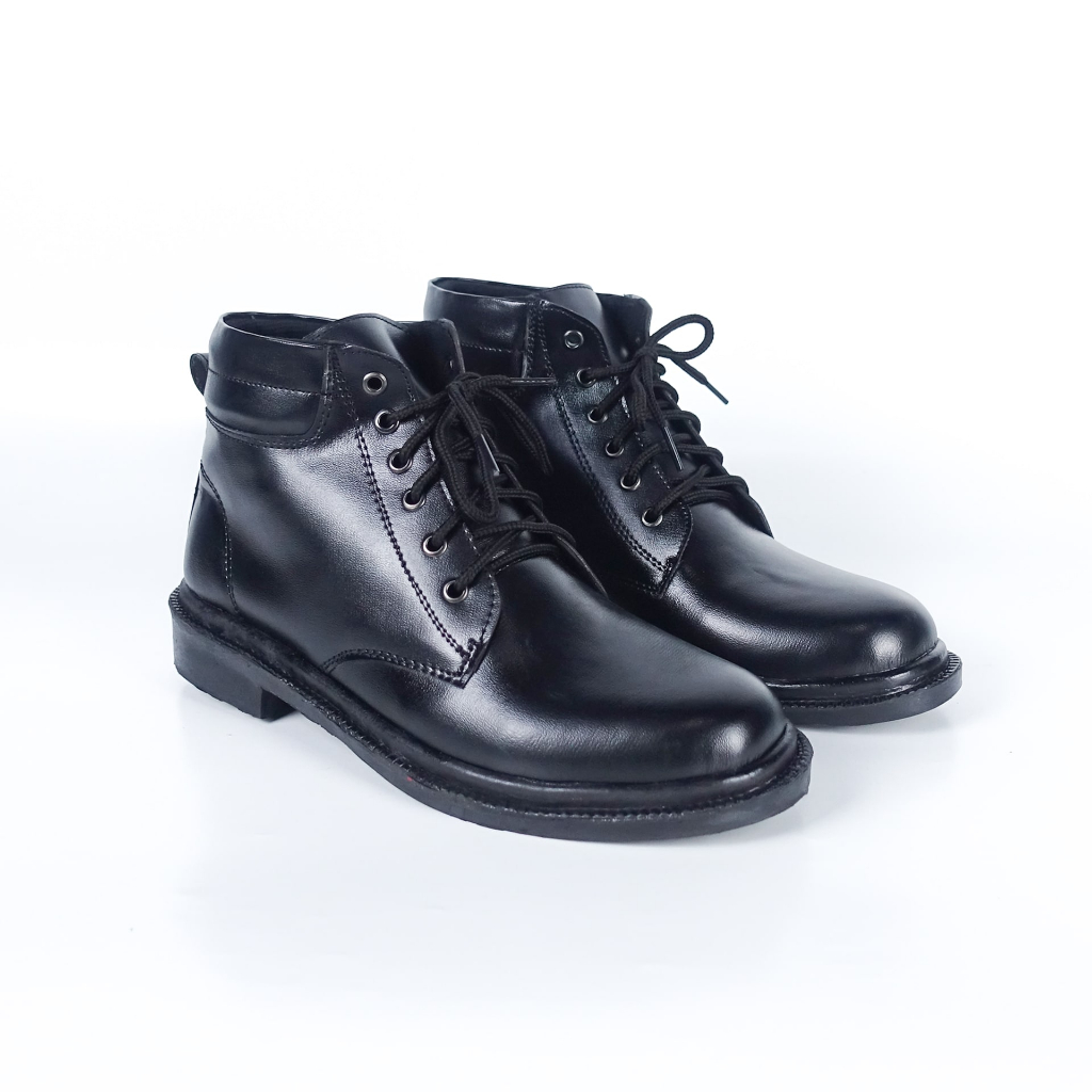 Jual Sepatu PDH Pria Model Boot Tinggi Sepatu PDH TNI Satpam PDHD ...