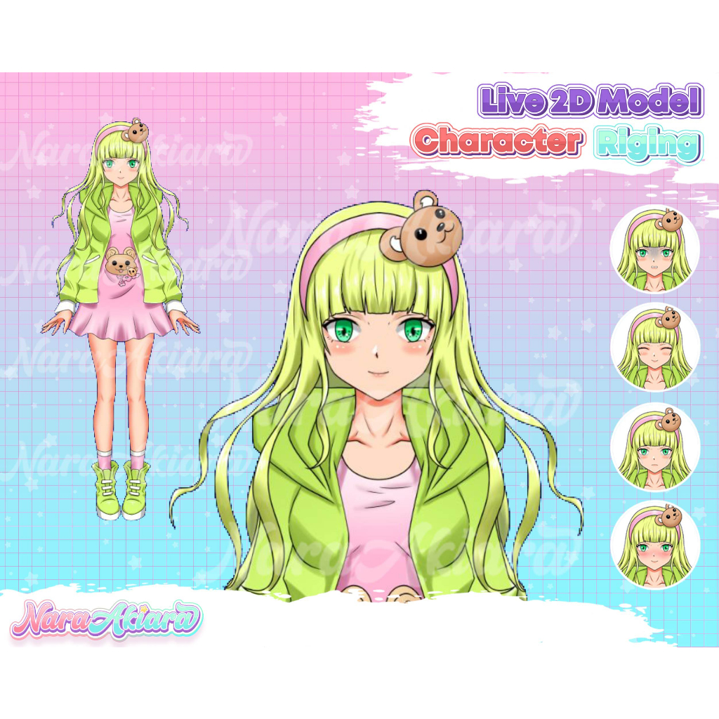 Jual Streaming Lebih Menarik dengan Karakter Anime Vtuber Model Live2d ...