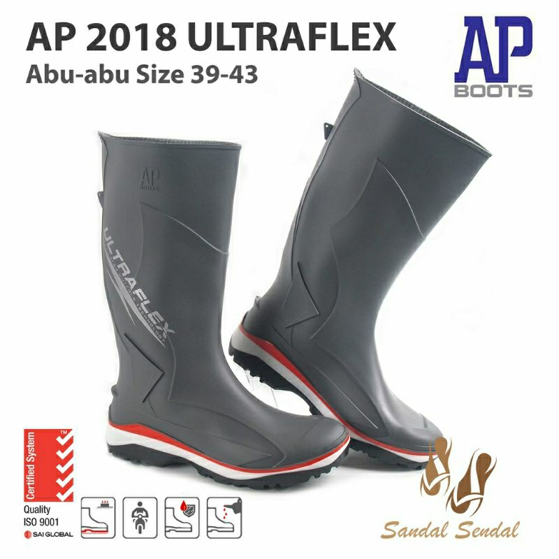Jual Sepatu AP Boots 2018 Ultraflex Grey | Shopee Indonesia