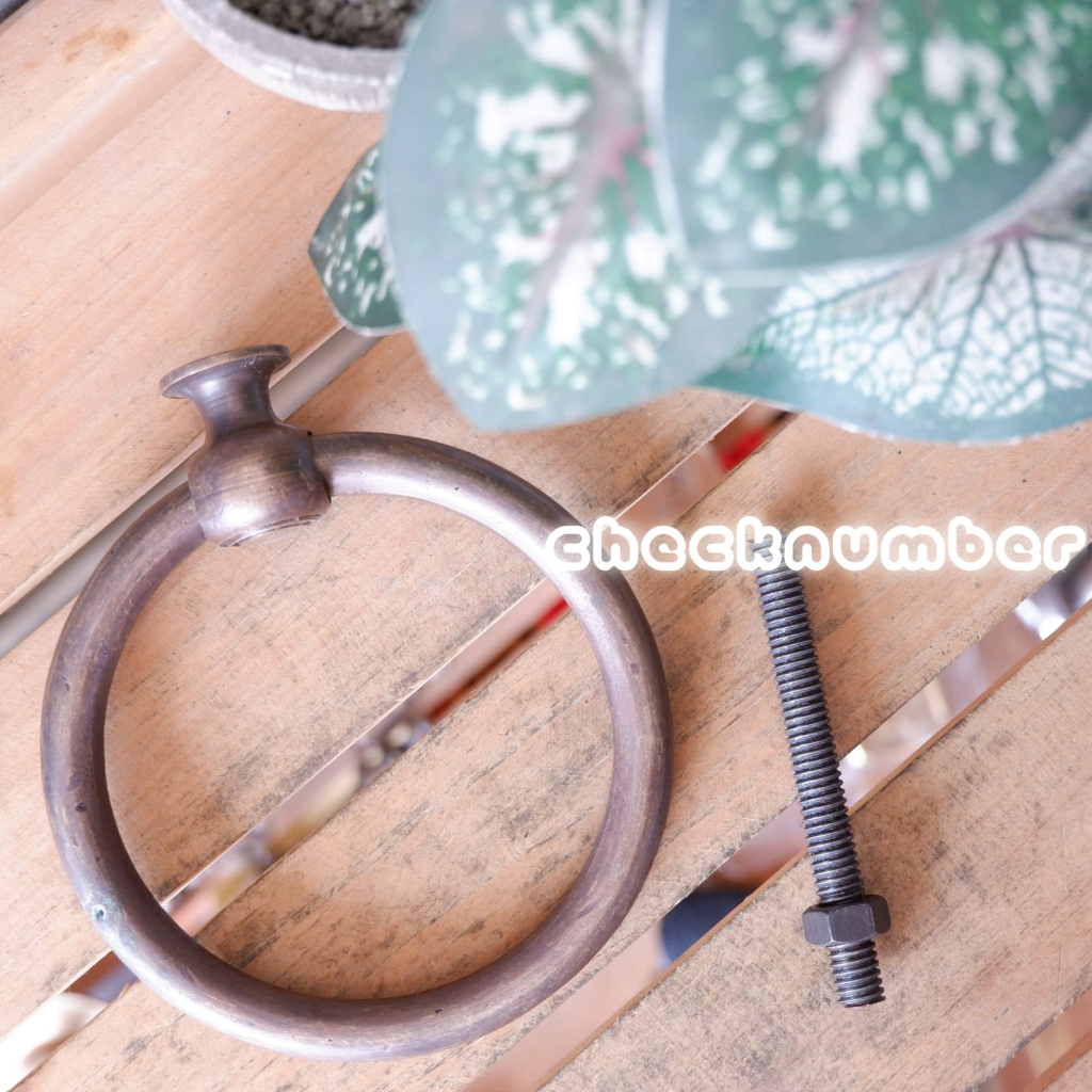 Jual Handle ring pintu gebyok kuningan antik ketukan pintu minimalis ...