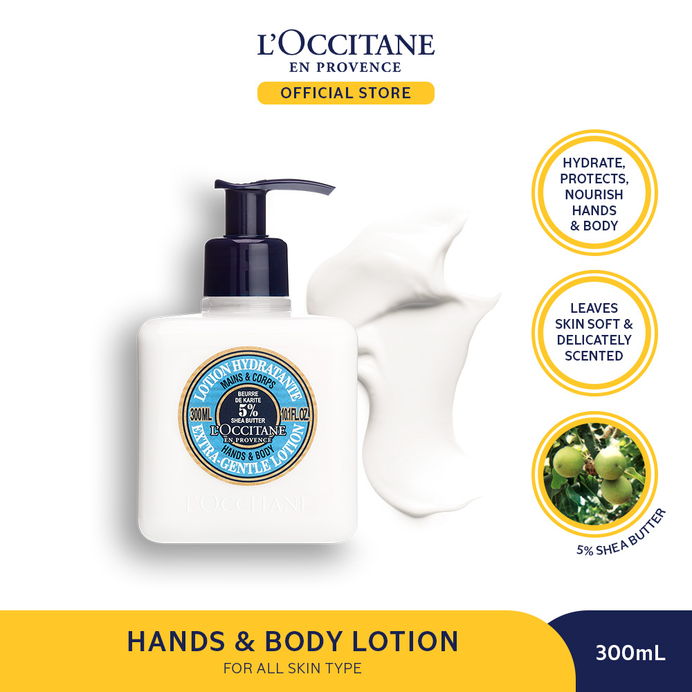 Jual L'Occitane Shea Hands & Body Extra-Gentle Lotion 300ml - Pelembab ...