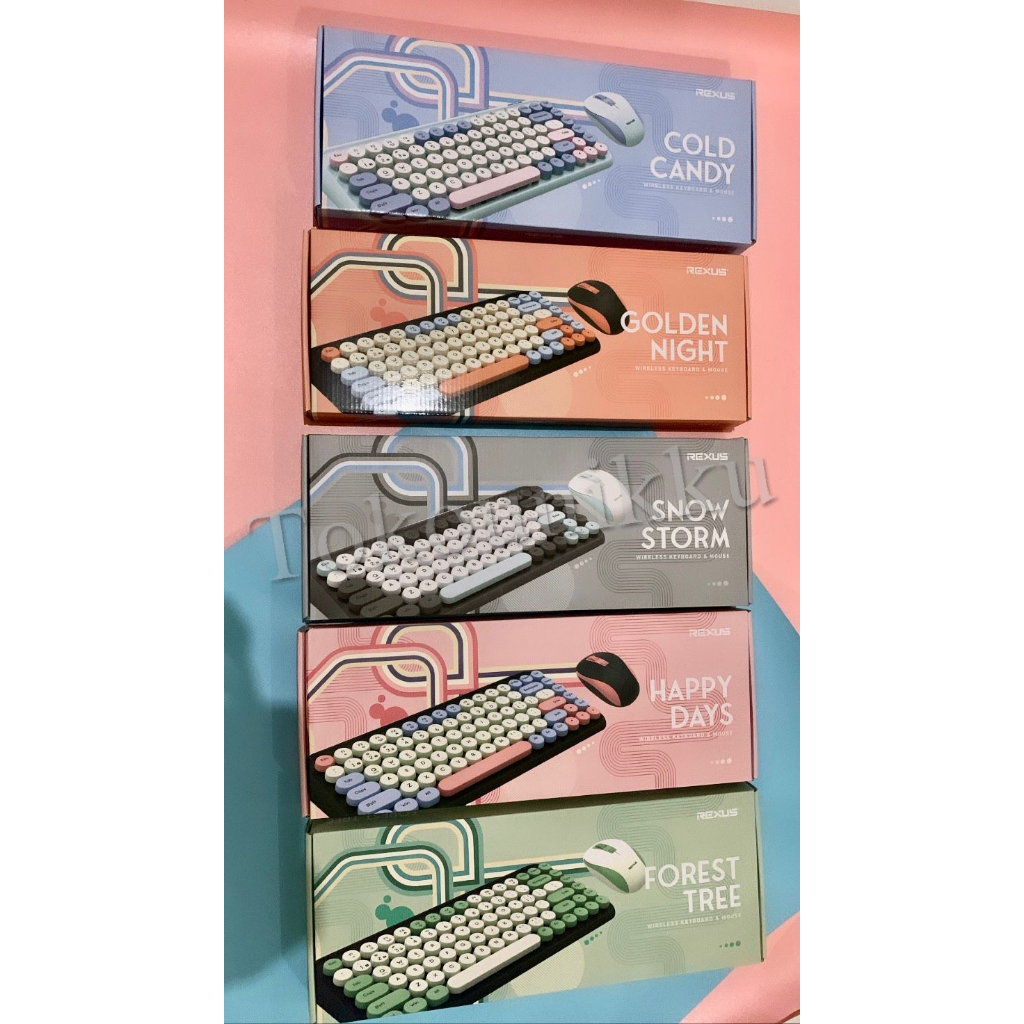 Jual Rexus Keyboard Mouse Wireless Combo KM11 Retro Desain | Shopee ...