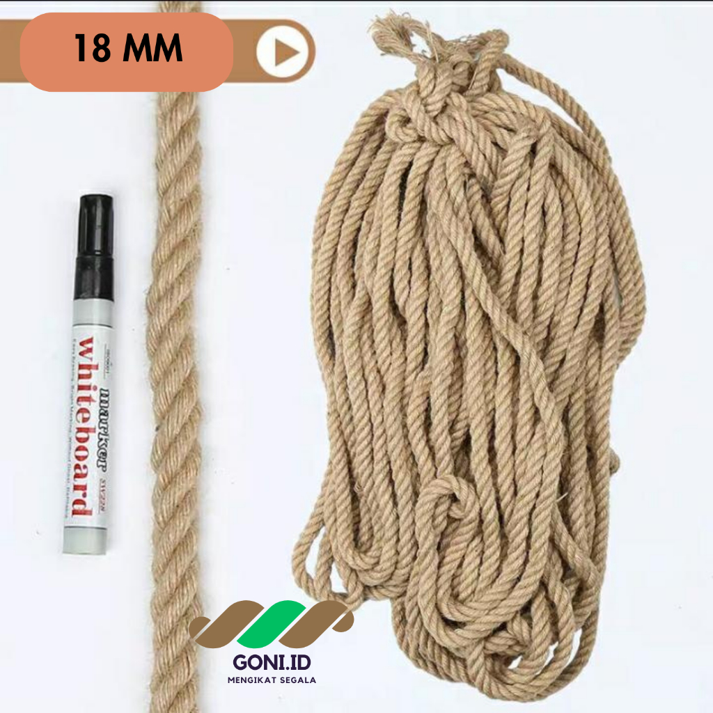 Jual Tali Goni 18mm /Hemp Rope / Tali Tambang / Tali Tambang / Tali ...