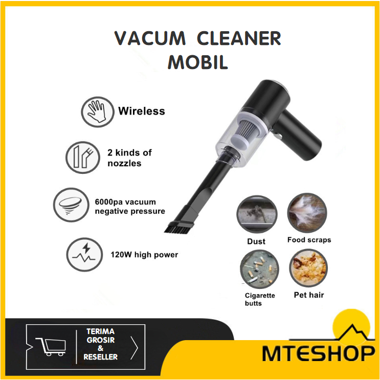 Jual Mte Vacum Cleaner Portable Mini Usb 2 In 1 Penghisap Debu Mobil