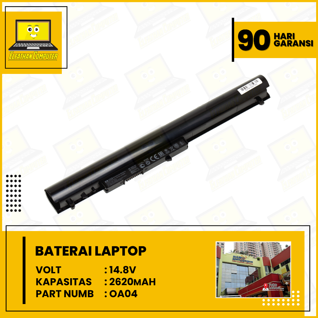 Jual Baterai Laptop HP 14-d000,14-a1000,15-d1000,15-a1000,240 G2,250 G2,255 G2 (OA04) | Shopee ...