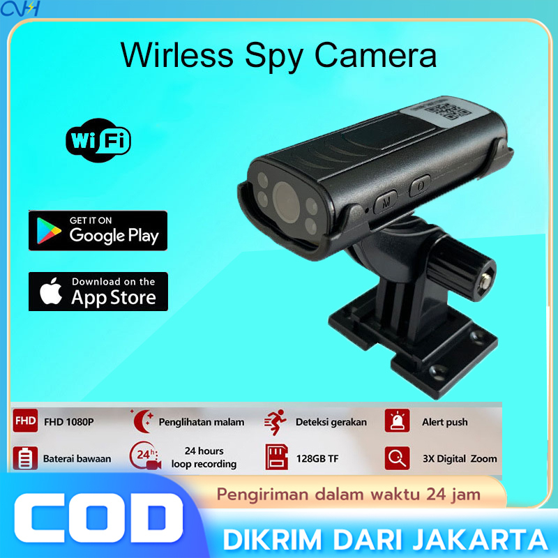 Jual Spy Camera Mini Wifi Baterai Internal FHD 2MP Kamera Cctv Mini ...