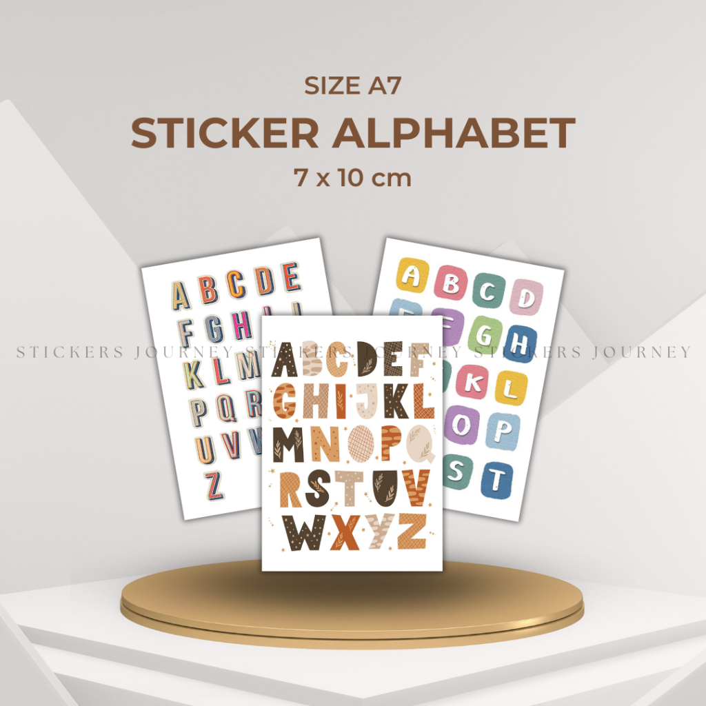 Jual Sticker Alphabet Huruf Aesthetic Stiker Aesthetic Deco Planner ...