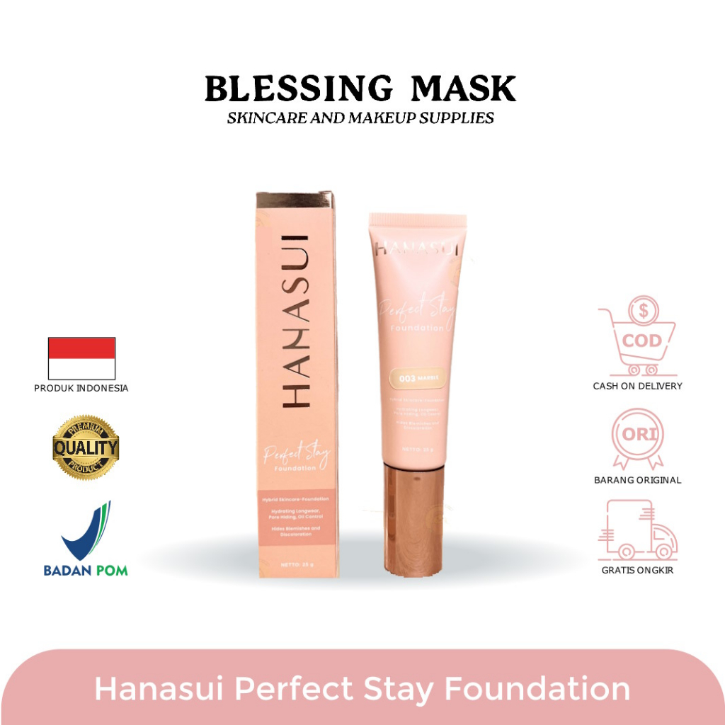 Jual Hanasui Perfect Stay Foundation - 25gr | Shopee Indonesia