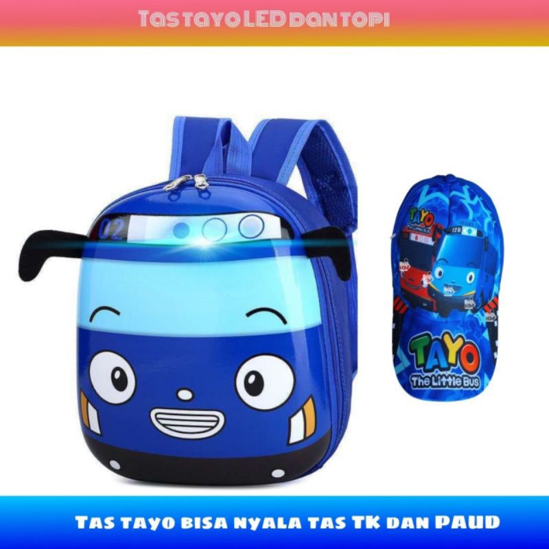 Jual DBS TAYO LED Tas Ransel Sekolah Anak TK PAUD Model Motif Bus Tayo ...