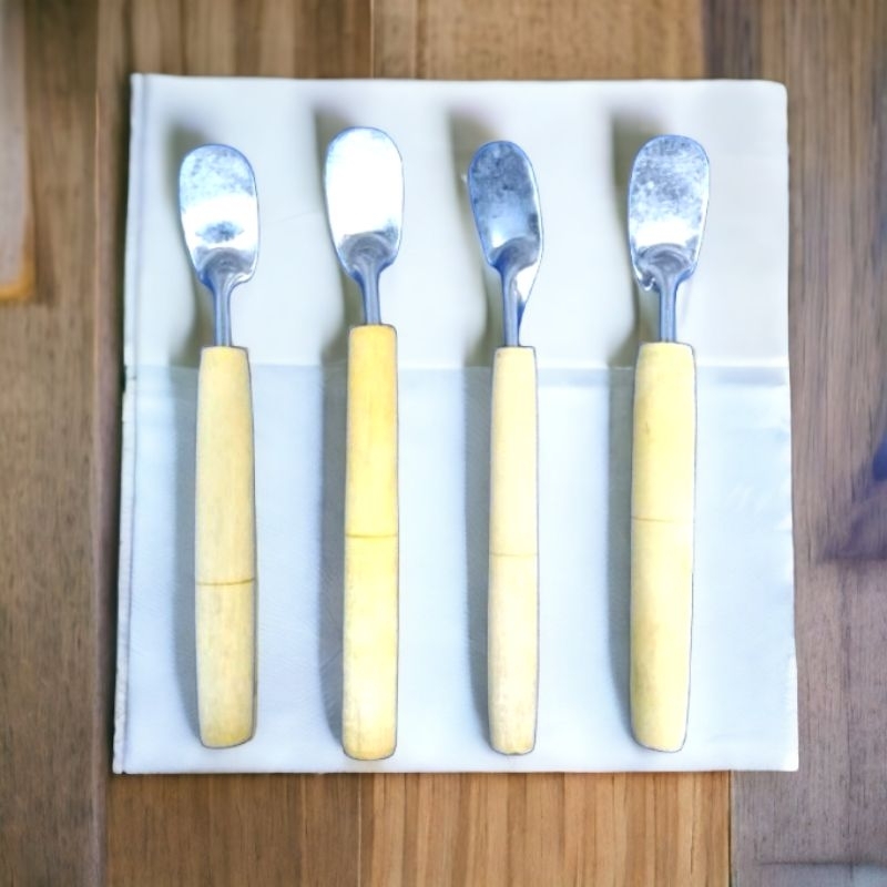 Jual Sotel sutil kue mini gagang kayu murah grosir | Shopee Indonesia