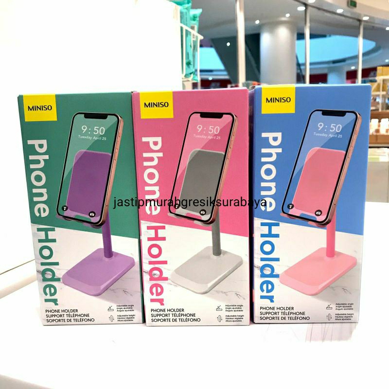 Jual ULTRA THIN PHONE HOLDER MINISO PHONE HOLDER FOR DESK MINISO ...
