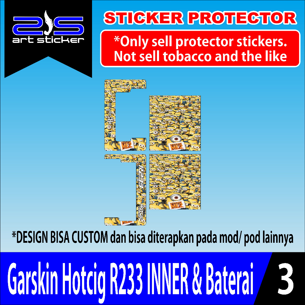 Jual Garskin INNER & Baterai HC R233 Minion | Shopee Indonesia