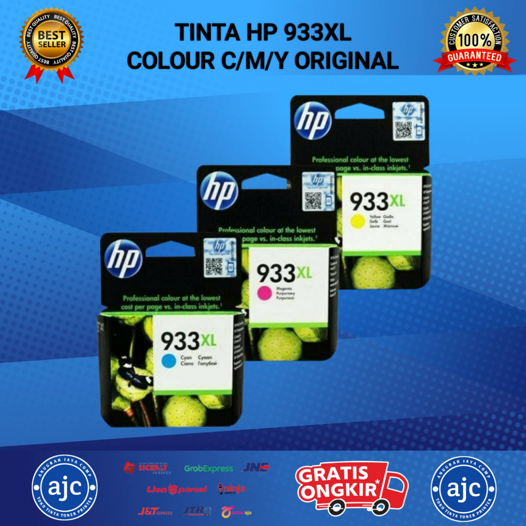 Jual TINTA PRINTER HP 933XL [C/M/Y] ORIGINAL | Shopee Indonesia
