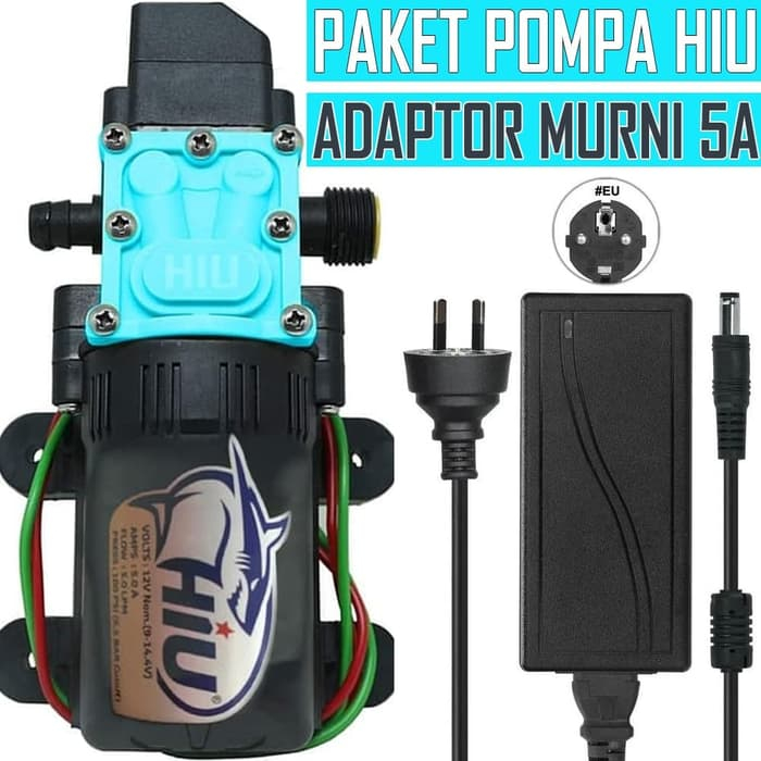 Jual Pompa DC Paket Pompa HIU SINGLE + Adaptor 12v 5a Murni - Bonus ...