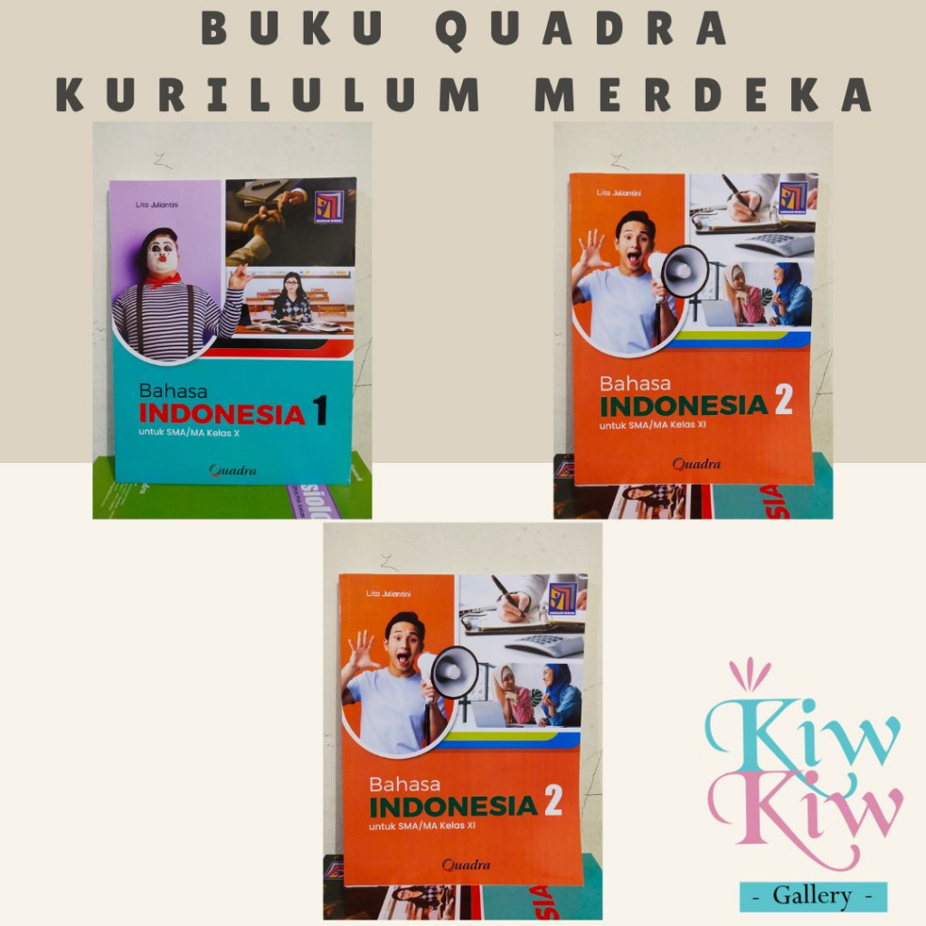Jual Buku Bahasa Indonesia Kelas 10, 11, 12 SMA/MA Kurikulum Merdeka - Quadra | Shopee Indonesia