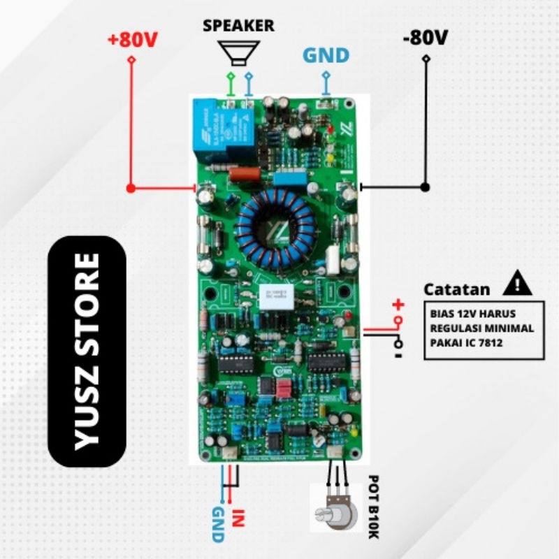 Jual Kit D1K5 Pro Full Fitur Class D 1k5 power Amplifier | Shopee Indonesia