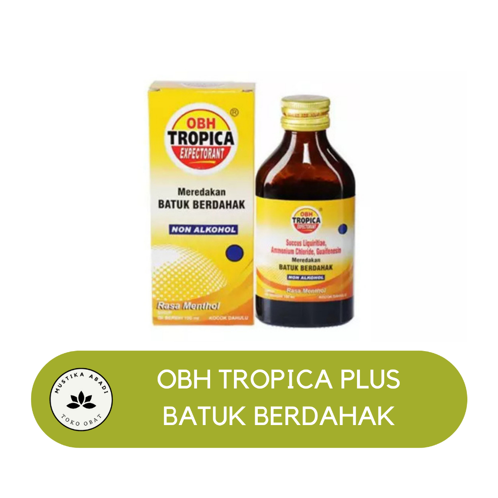 Jual OBH Tropica Expectorant Menthol Meredakan Batuk Berdahak 100 ML ...