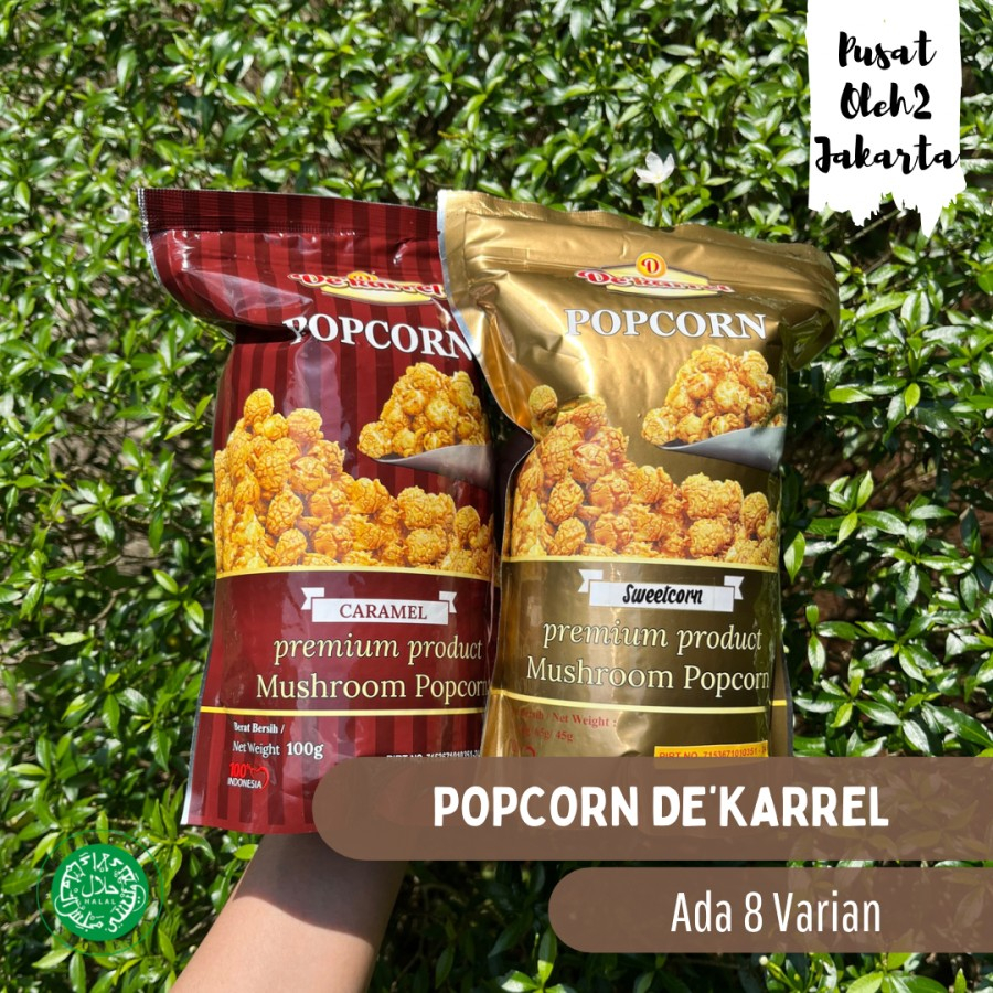 Jual Popcorn De'karrel Popcorn Dekarrel Caramel Tiramisu Halal Brondong ...