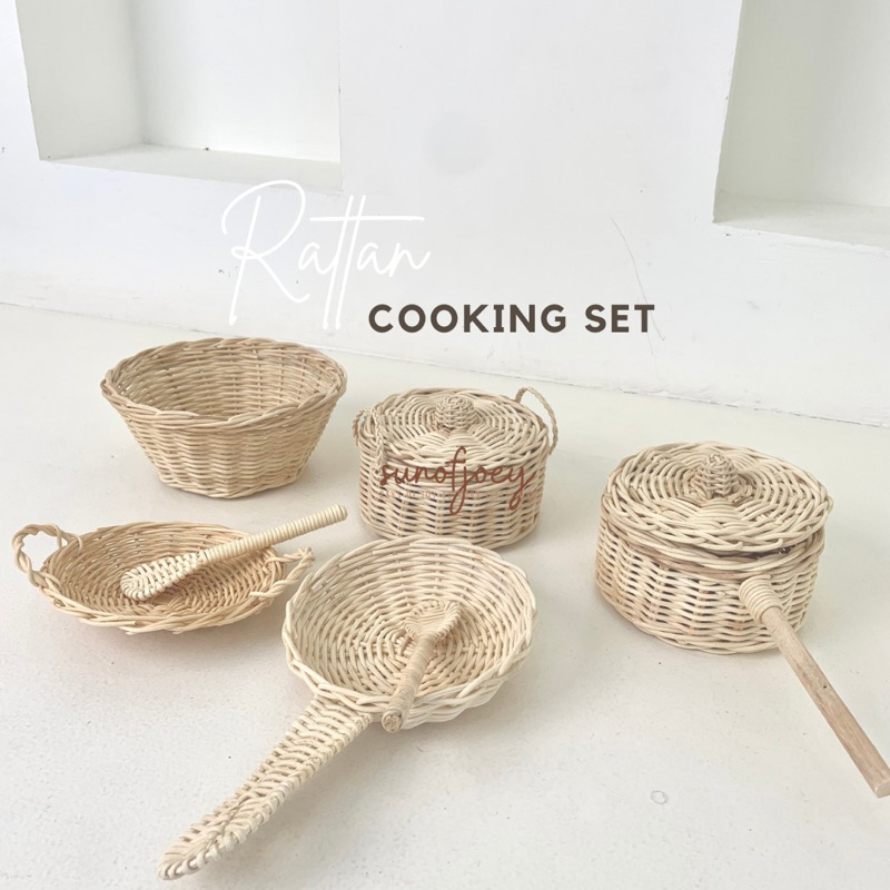 Jual mainan rotan masak masakan cooking set toys | Shopee Indonesia