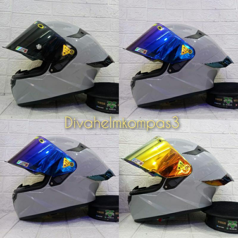 Jual HELM KYT TT COURSE SOLID GORILA GREY GLOSSY PAKET GANTENG|KYT TTC ...