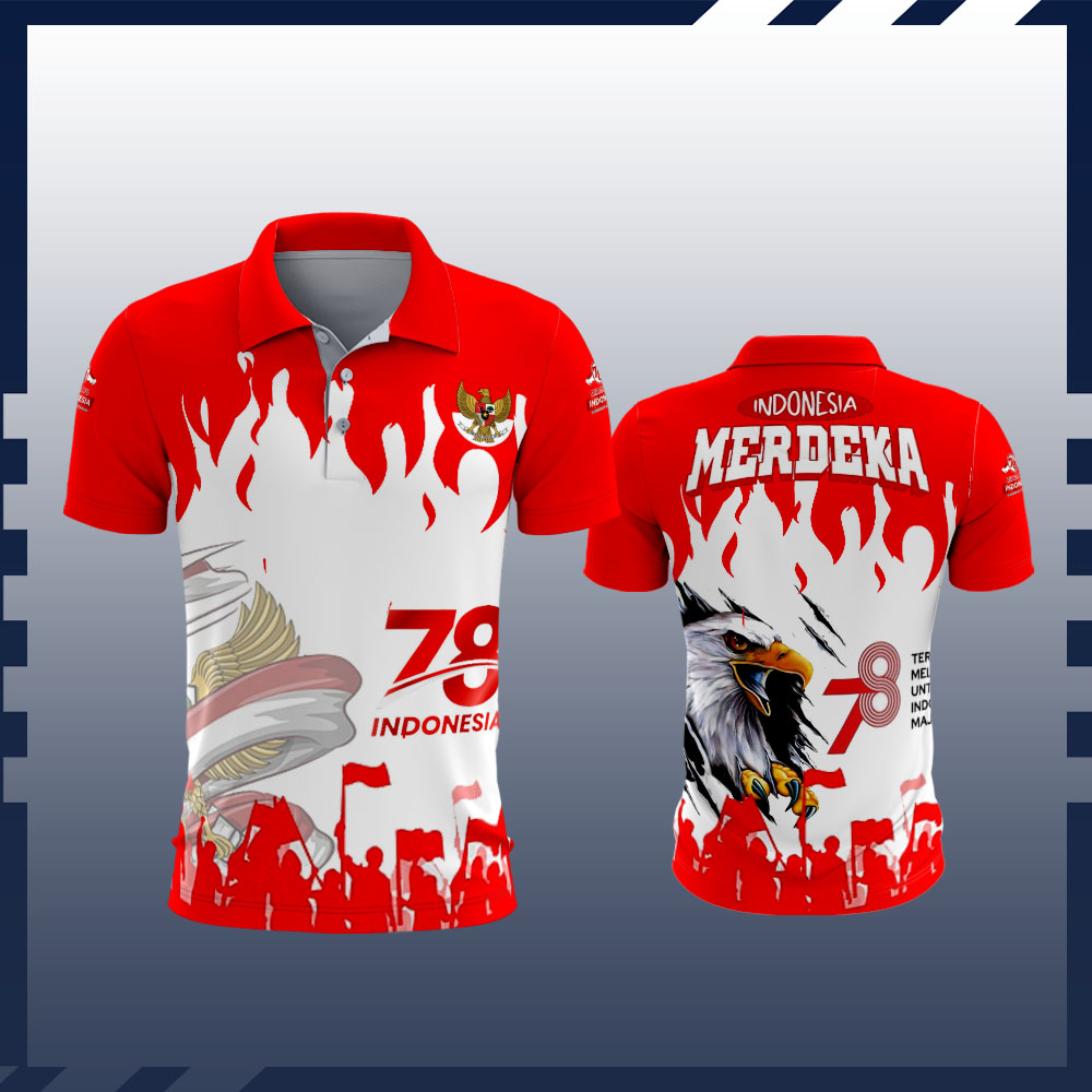 Jual Jual Baju Kaos Polo 17 Agustus 2023 // Wangky Pria Spesial Hut RI ...