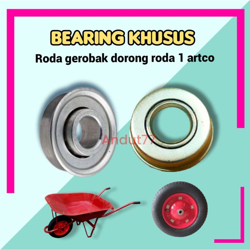 Jual bearing khusus roda gerobak pasir / sorong roda 1 - gerobak proyek ...