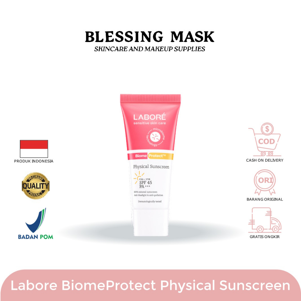 Jual LABORE Biome Protect Physical Sunscreen - Mineral Sunscreen Kulit ...