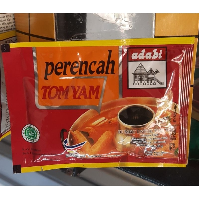 Jual Bumbu Adabi Tomyan | Saus Korea | Nasi Goreng | 30 Gram 40 Gram ...